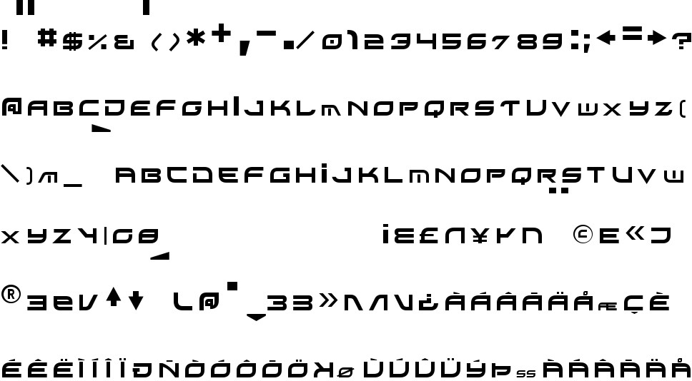 Xirod free Font in ttf format for free download 19.87KB