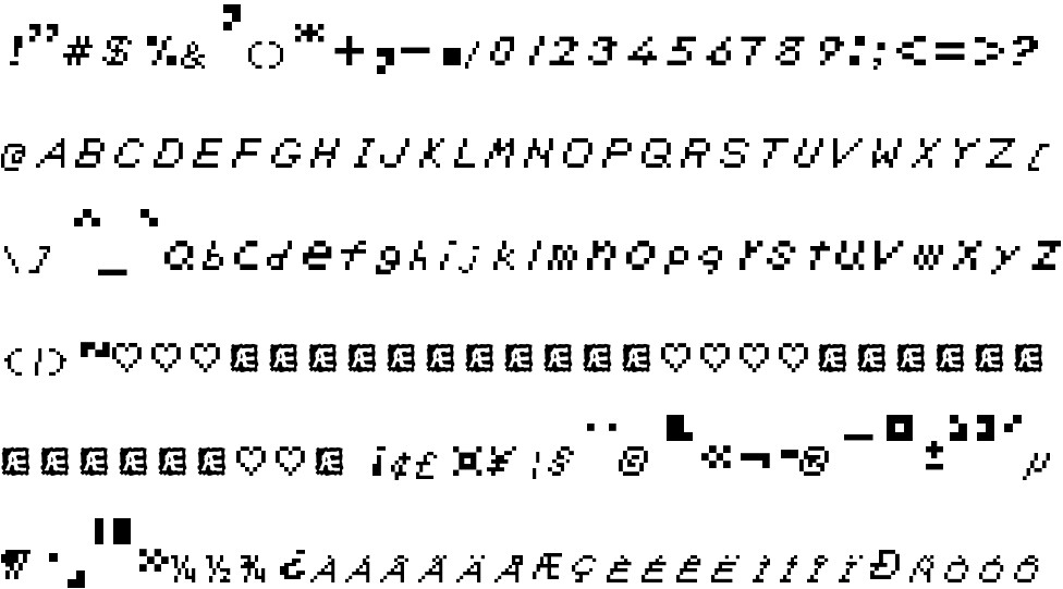 Zelda DX free Font in ttf format for free download 11.24KB