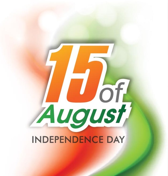 15 of august independence day sticker vector background Free vector in ...