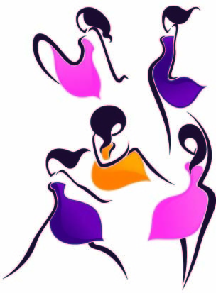 Beautiful girls stylish elements vector Vectors graphic art designs in ...