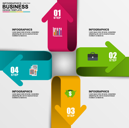 Business infographic creative design19 Vectors graphic art designs in ...