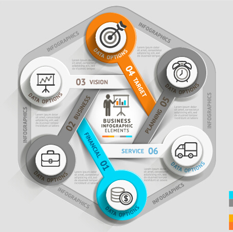 Business infographic creative design19 Vectors graphic art designs in ...