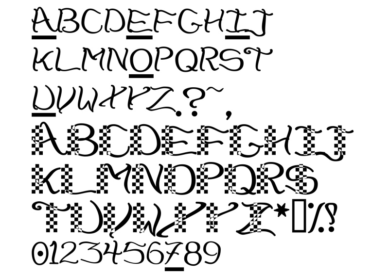 Decorative numbers font free download