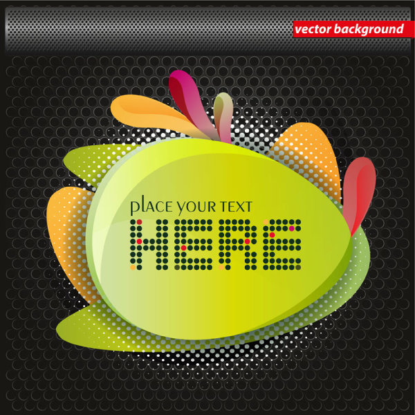 Colorful background with shiny label vector graphic Vectors images ...
