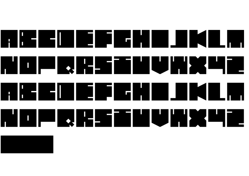 Rounded square font free download