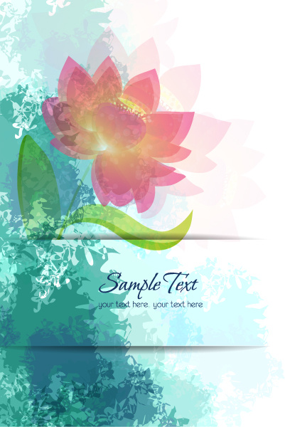 Flower illustrations vector background Vectors graphic art designs in ...