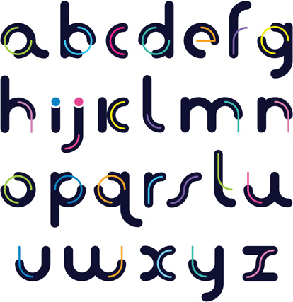 Funny cartoon letter vector Vectors images graphic art designs in ...