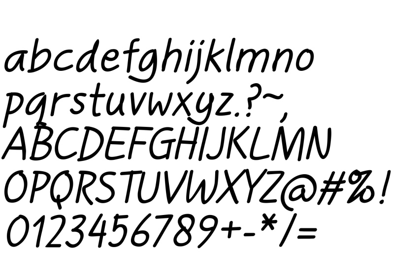 Handwritten accents script font free download