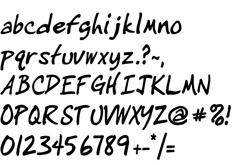 Handwritten accents script font free download