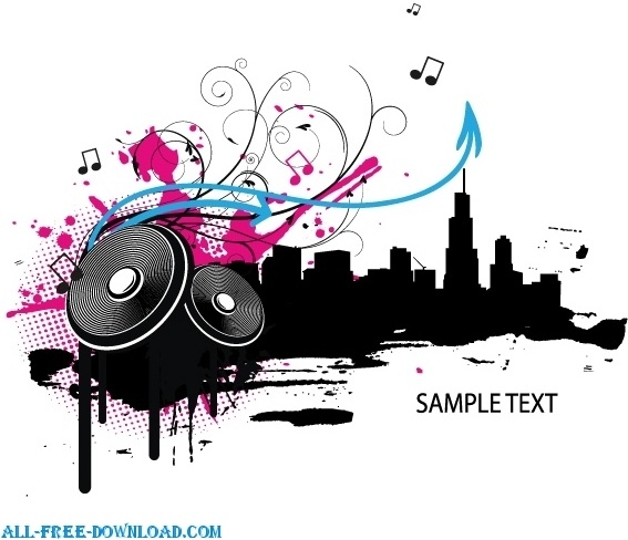 Music illustration Vectors graphic art designs in editable .ai .eps ...