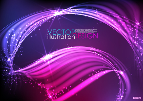 Sparkling lines backgrounds vector set Vectors graphic art designs in ...