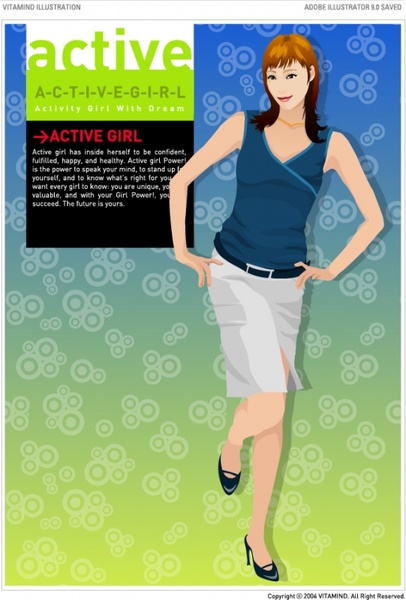 Vector people girls vector Vectors graphic art designs in editable .ai ...