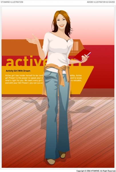 Vector people girls vector Vectors graphic art designs in editable .ai ...
