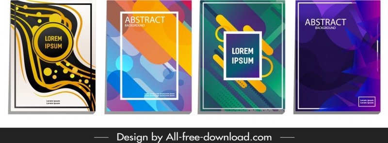 Abstract mosaic header colorful vector design Free vector in ...