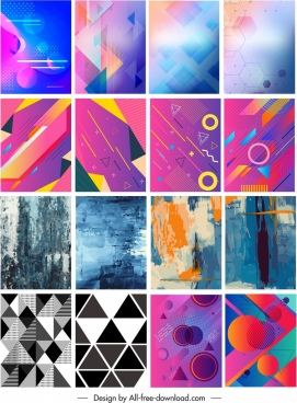 Abstract background colorful geometric decoration Free vector in Adobe ...