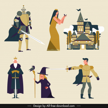 Classical character vector Free vector in Adobe Illustrator ai ( .ai ...