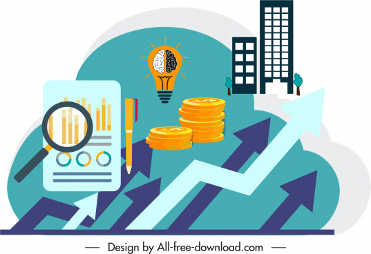 Free Vector Colorful Business Design Elements Free vector in ... Free Vector Colorful Business Design Elements Free vector in ...