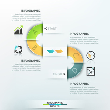 Business infographic creative design54 Free vector in Encapsulated ...