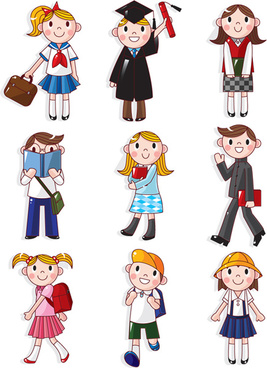 School elements vector pattern set Free vector in Encapsulated PostScript eps ( .eps ) vector ...