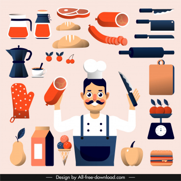 Chef design free vector download (251 Free vector) for commercial use ...
