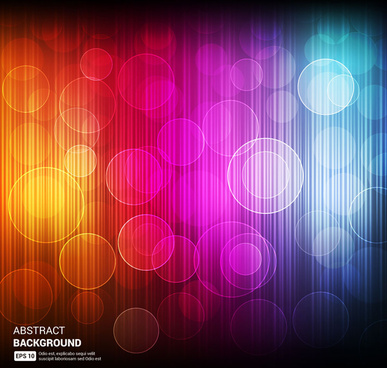 Colorful circle abstract background Free vector in Adobe Illustrator ai ...