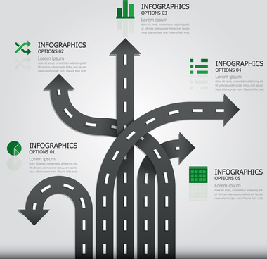 City street traffic infographic elements vector Free vector in ...