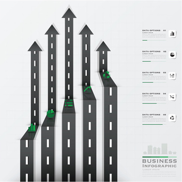 City street traffic infographic elements vector Free vector in ...