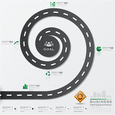 City street traffic infographic elements vector Free vector in ...