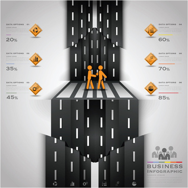 City street traffic infographic elements vector Free vector in ...
