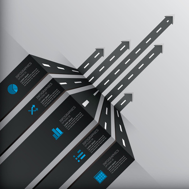 City street traffic infographic elements vector Free vector in ...