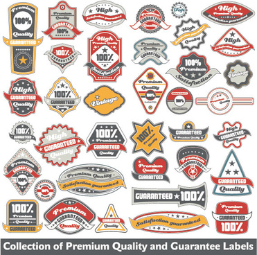 Classic label stickers 05 vector Free vector in Encapsulated PostScript ...