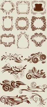 European gorgeous classic lace pattern vector 3 Free vector in ...