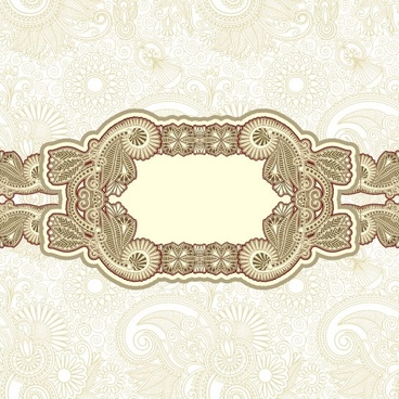 European classic pattern border elements vector Free vector in ...