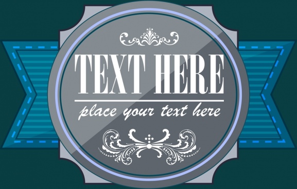 Classic label stickers free vector Free vector in Encapsulated ...