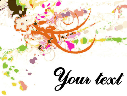 Colorful paint theme vector Free vector in Encapsulated PostScript eps ...