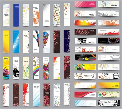 Color banners Free vector in Adobe Illustrator ai ( .ai ) vector ...