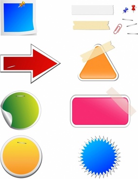 Beautiful color labels Free vector in Encapsulated PostScript eps ...