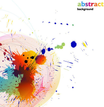 Colorful paint theme vector Free vector in Encapsulated PostScript eps ...