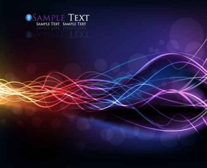 Colorful streamer background design vector Free vector in Encapsulated ...