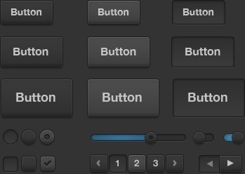 Dark UI Element Set Free psd in Photoshop psd ( .psd ) file format ...