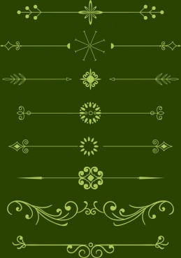 Beautiful decorative pattern seamless vector set Free vector in ...