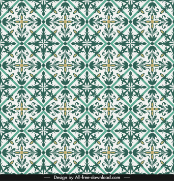 Beautiful decorative pattern seamless vector set Free vector in ...