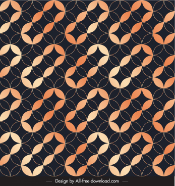 Beautiful decorative pattern seamless vector set Free vector in ...