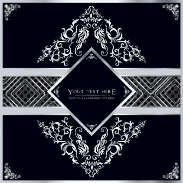 Document decorative template golden royal design elements Free vector ...