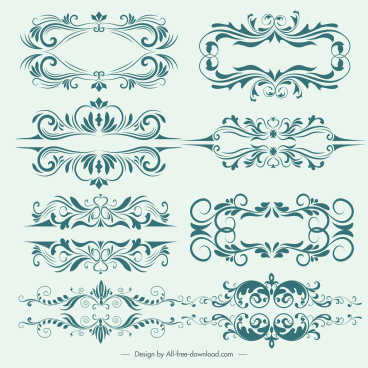 Document decorative template golden royal design elements Free vector ...