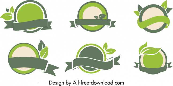 Beautiful green label 04 vector Free vector in Encapsulated PostScript ...