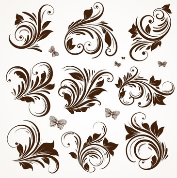 European gorgeous classic lace pattern vector 3 Free vector in ...