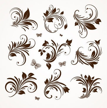 European gorgeous classic lace pattern vector 3 Free vector in ...