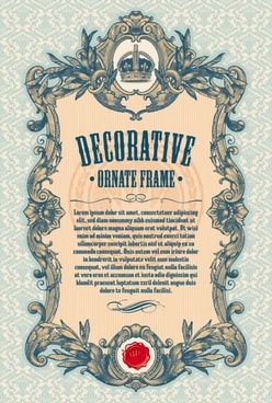 European classic pattern border elements vector Free vector in ...