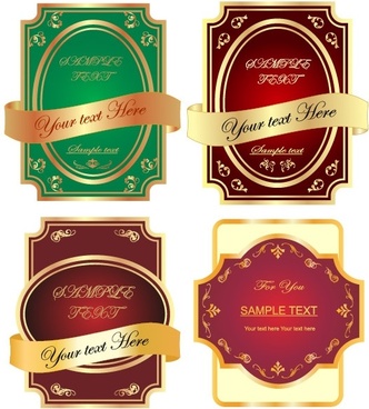 European label vector Free vector in Encapsulated PostScript eps ( .eps ...